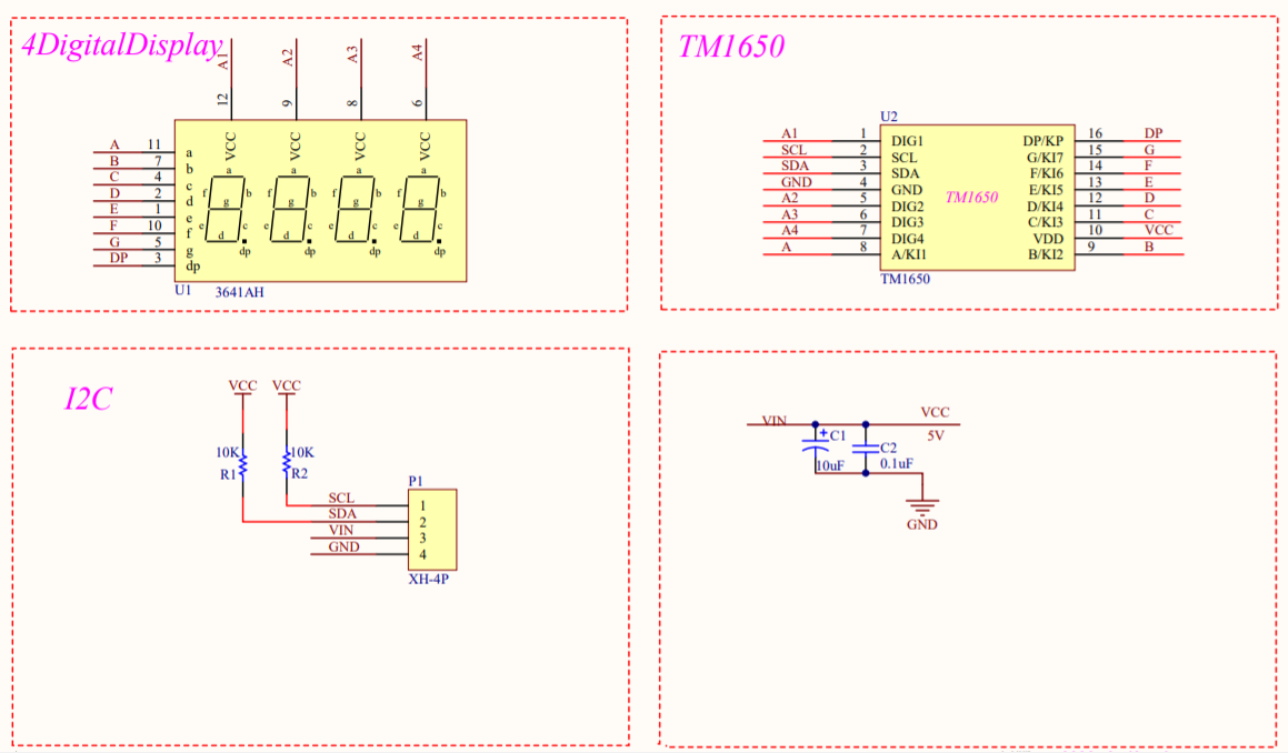 扩展库使用说明——TM1650(附学习视频）-OpenEdv-开源电子网